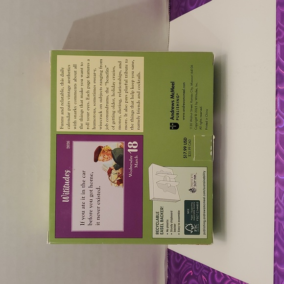 Wititudes | Office | 226 Calendar Green And Red | Poshmark
